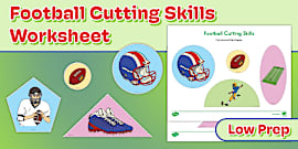 Football Pencil Control Worksheet / Worksheets