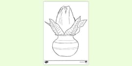 FREE! - Buddhist Kalasha Colouring Sheet | Colouring Sheets