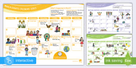 July Events Calendar 2022 (teacher made) - Twinkl
