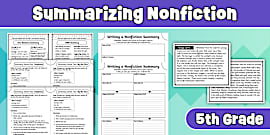 How Do We Summarize? Poster for 3rd-5th Grade