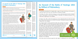 Battle of Hastings Timeline - CfE Learning Materials