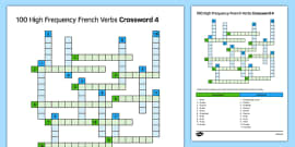 100 High Frequency French Verbs Worksheet / Worksheet 1, worksheet