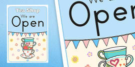 Pet Shop Open Dramatic Play Sign - Role Play (Teacher-Made)