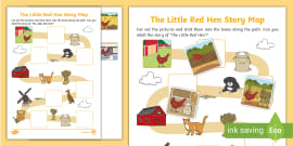 The Little Red Hen Story Stone Image Cut Outs (teacher made)