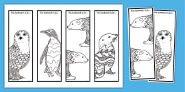 Polar Bear Colouring Bookmarks (Teacher-Made) - Twinkl