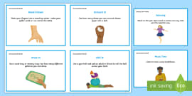 Movement Break Activity Cards | Classroom Exercise - Twinkl