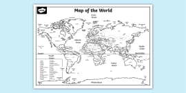 World Map Printable | World Map | Display Resource | Twinkl