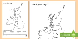 UK Map Outline Worksheet