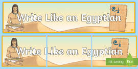FREE! - Ancient Egyptians Display Banner (teacher made)