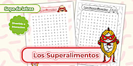 Sopa de letras de alimentos saludables | Twinkl