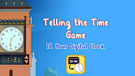 Digital Time Pairing Game - Interactive Time Games