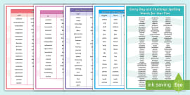 New Words for Grade 5 | Spelling Mat (teacher made)