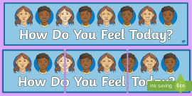 How Do You Feel Today? Display Banner (teacher made)
