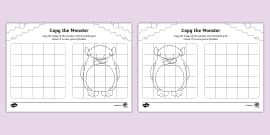 Finish the Monster Picture Worksheet