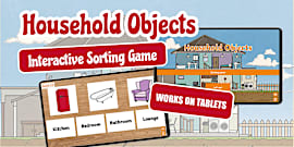 Rooms in the House Interactive Matching Activity