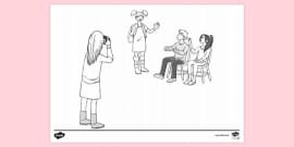 FREE! - Child Taking Turns Colouring Sheet | Colouring Sheets