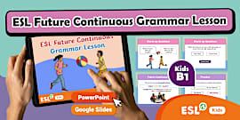 ESL Future Continuous PPT Lesson for Teens