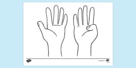 Pointing Finger | KS1 Colouring Sheets | Twinkl Resources