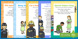 People Who Help Us Cone People (teacher made)