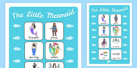 The Little Mermaid Vocabulary Poster (teacher made) - Twinkl