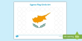 Cyprus Flag Colouring Sheet (teacher made) - Twinkl