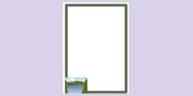FREE! - Simple Blank Rainforest Tree Page Border - Twinkl