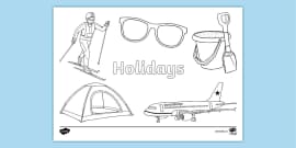 Pack a Suitcase Cut and Stick Activity - Teaching Resources