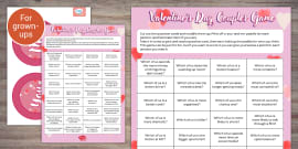 Printable Valentine's Day Classroom Game Cards | Twinkl