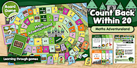 Math Adventureland Board Game – Doubling