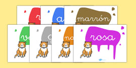 Pósters Los colores - colores (teacher made) - Twinkl