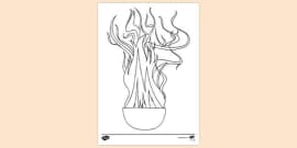 FREE! - Gas Flame Symbol Colouring | Colouring Sheets