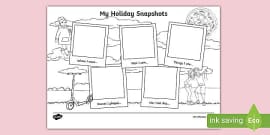 Holiday Report Writing Frames (teacher made)