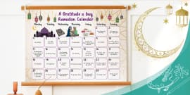 Ramadan Fasting Calendar - Twinkl - KS2 (teacher made)