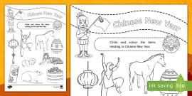 Chinese New Year Coloring Activity Pack | Chinese New Year