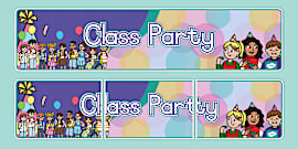 Party Display Banner (teacher made) - Twinkl