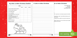 Mixed Up Christmas Letter Worksheet | Santa Letter | Writing