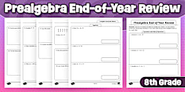 Eighth Grade Prealgebra End of Year Test