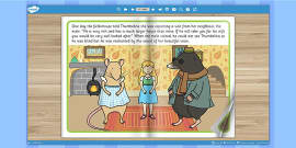 Thumbelina Word and Picture Matching Worksheet