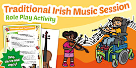 Traditional Irish Music Word Mat - ROI