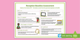 EYFS Reception Baseline On-Entry Assessment Activities (New EYFS 2021)