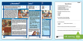 KS1 Ramadan Differentiated Reading Comprehension Activity