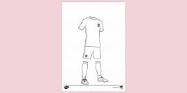 FREE! - Rugby Kit Colouring Sheet (teacher made) - Twinkl