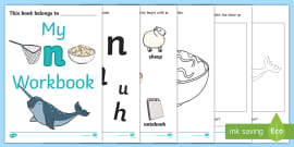 Alphabet Workbook - 'n' Words for Kids (teacher made)