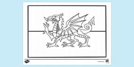 Welsh Dragon Template | Colouring Page | St David's Day