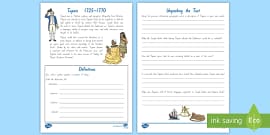 Abel Tasman Reading Comprehension Activity (teacher made)