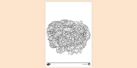 FREE! - Basic Flower Colouring Page | Colouring Sheets | Twinkl