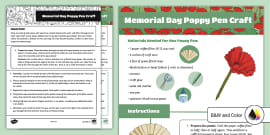 Memorial Day Poem Craft | Twinkl USA Resources