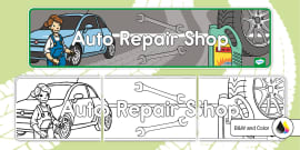 Auto Repair Shop Dramatic Play Posters (Teacher-Made)