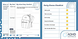 Editable Daily ADHD Checklist