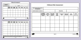 FREE! - School Risk Assessment Template | Twinkl - Twinkl